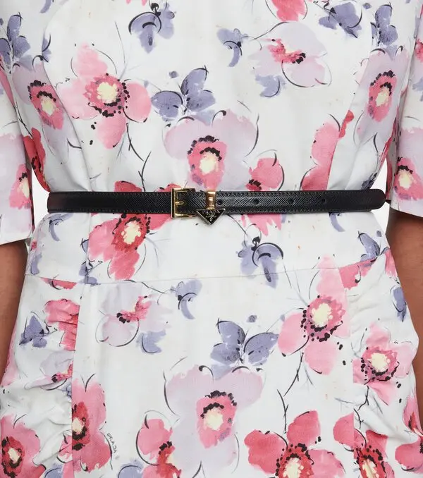 Prada Saffiano Leather Belt