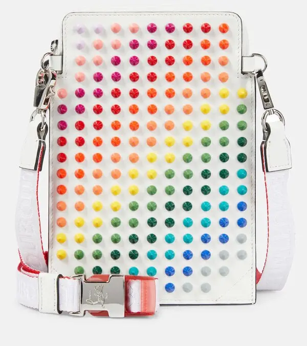 CHRISTIAN LOUBOUTIN Loubilab Phone Pouch Crossbody Bag - White
