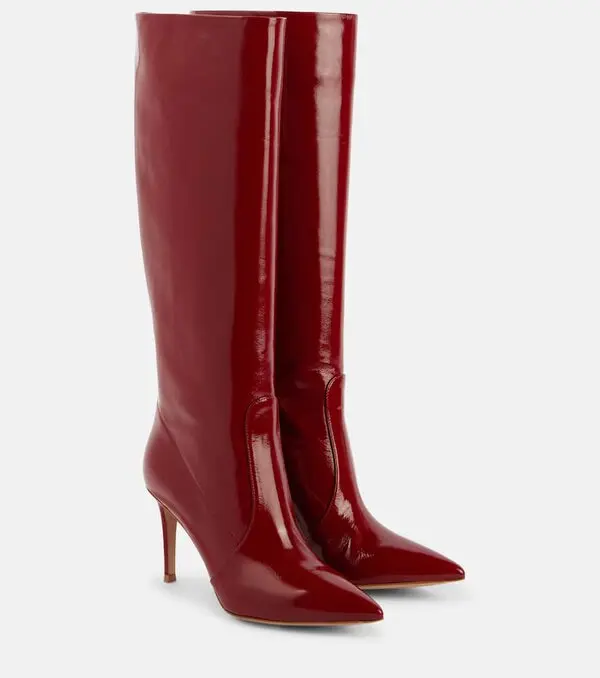 GIANVITO ROSSI Patent Leather Knee-high Boots