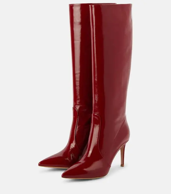 GIANVITO ROSSI Patent Leather Knee-high Boots