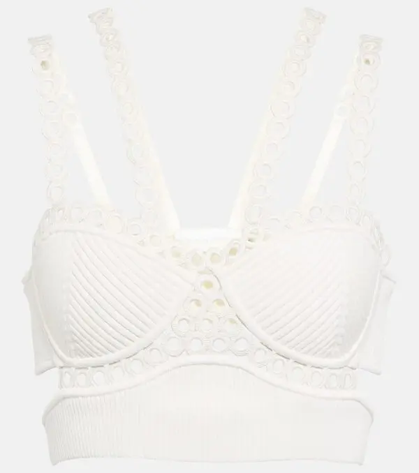 Simkhai Liana Ribbed Crop Top