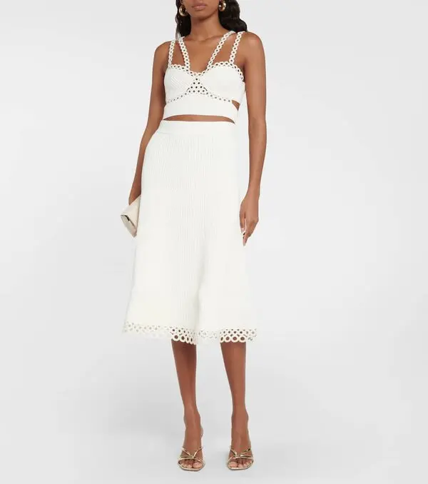 Simkhai Liana Ribbed Crop Top