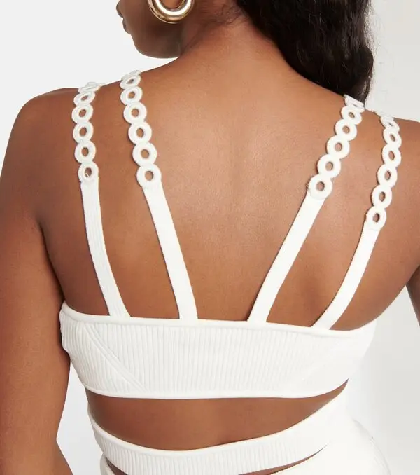 Simkhai Liana Ribbed Crop Top