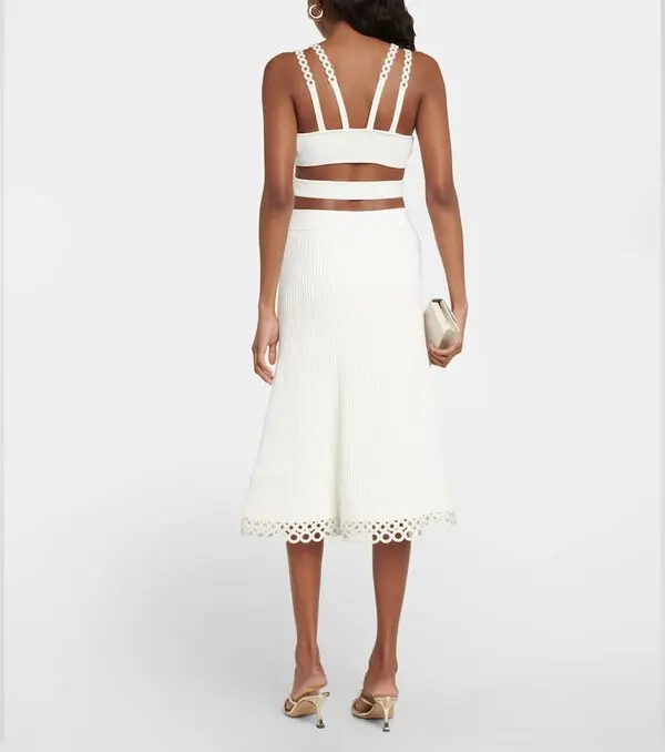 Simkhai Liana Ribbed Crop Top