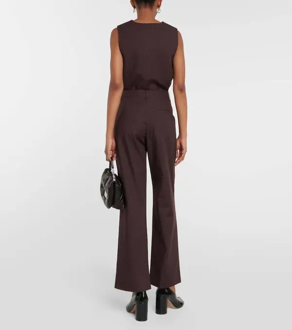 SIR. Guillaume Pinstripe Trousers - Brown