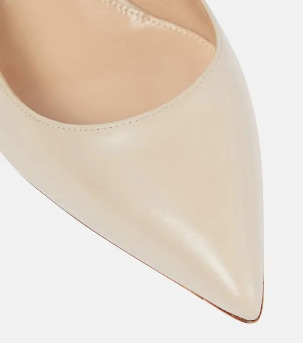 GIANVITO ROSSI Ribbon Sling Leather Slingback Pumps