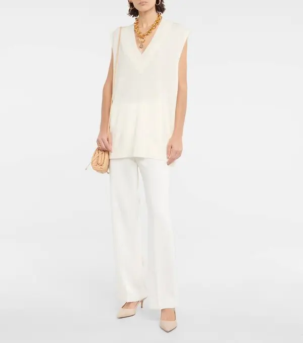 GIANVITO ROSSI Ribbon Sling Leather Slingback Pumps