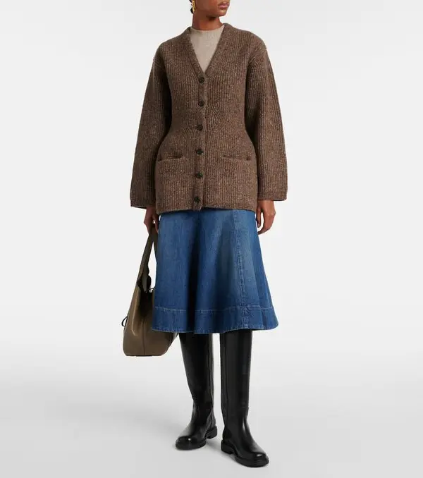 Co Wool-blend Tweed Cardigan