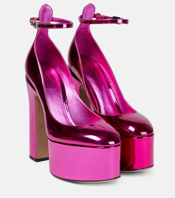 Valentino Garavani Leather Platform Pumps