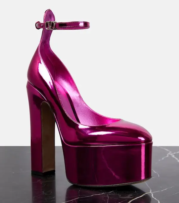 Valentino Garavani Leather Platform Pumps
