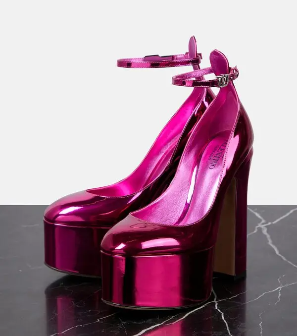 Valentino Garavani Leather Platform Pumps