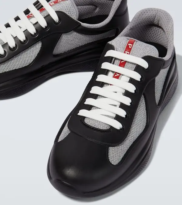 Prada America's Cup Sneakers - Black