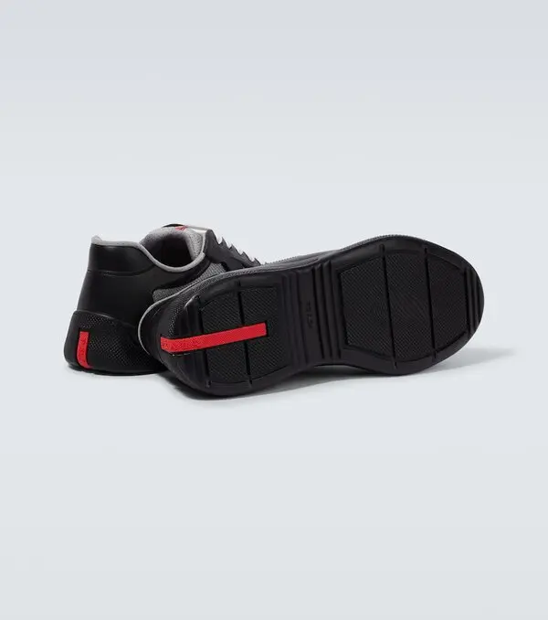 Prada America's Cup Sneakers - Black