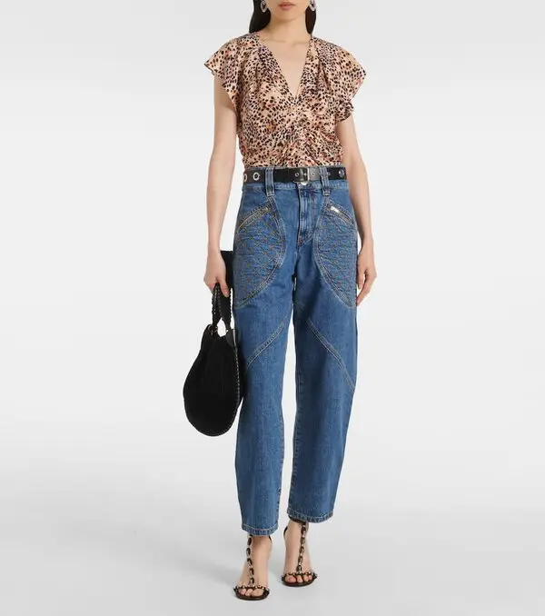 Isabel Marant Étoile Catarina Quilted Jeans