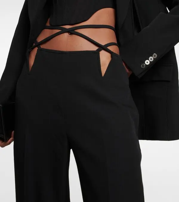 DION LEE Cutout Straight Leg Trousers