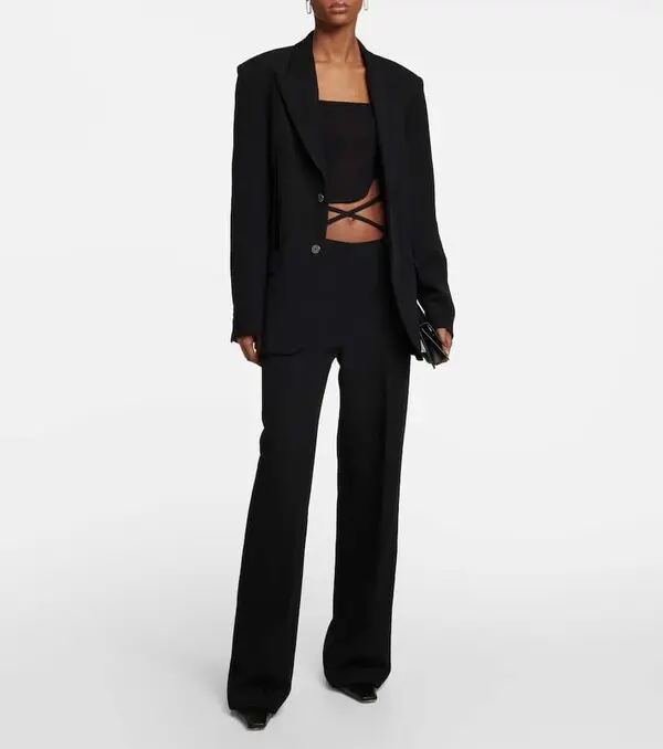 DION LEE Cutout Straight Leg Trousers