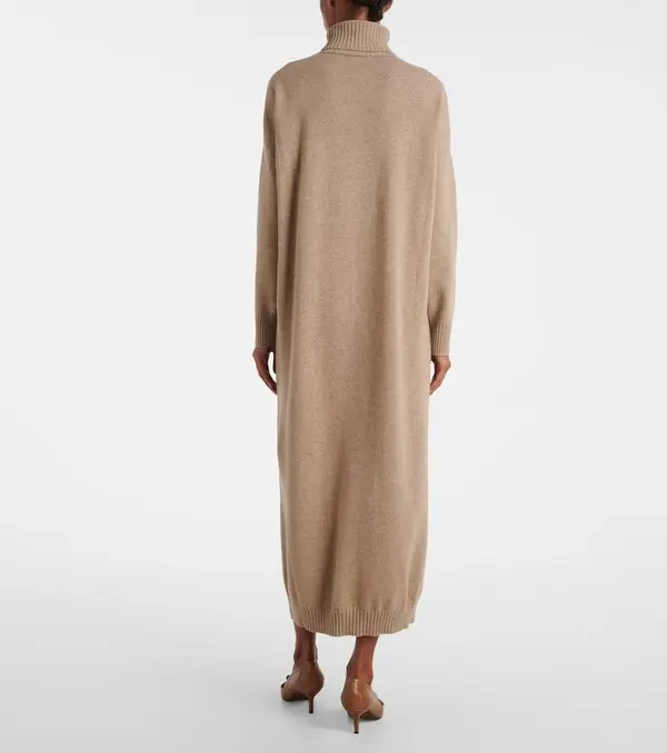 Brunello Cucinelli Cashmere Turtleneck Maxi Dress