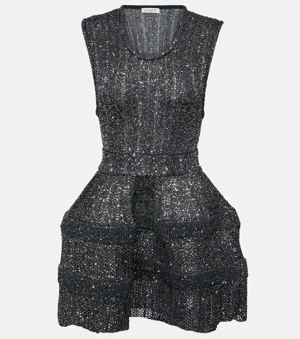 Alaïa Sequined Mini Dress