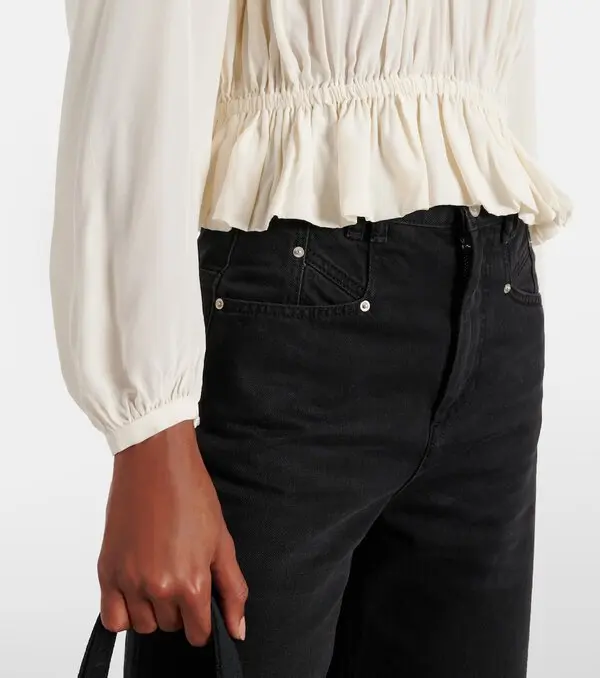 Isabel Marant Étoile Gelina Crepe De Chine Blouse - White