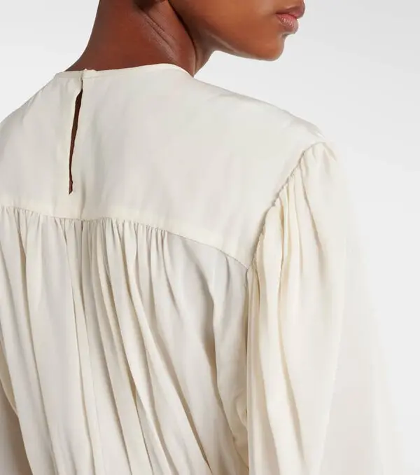 Isabel Marant Étoile Gelina Crepe De Chine Blouse - White