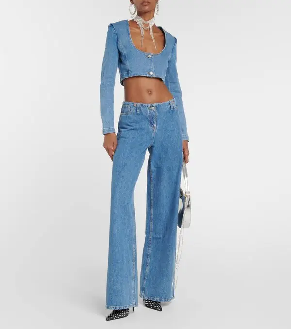 Magda Butrym Cropped Denim Top