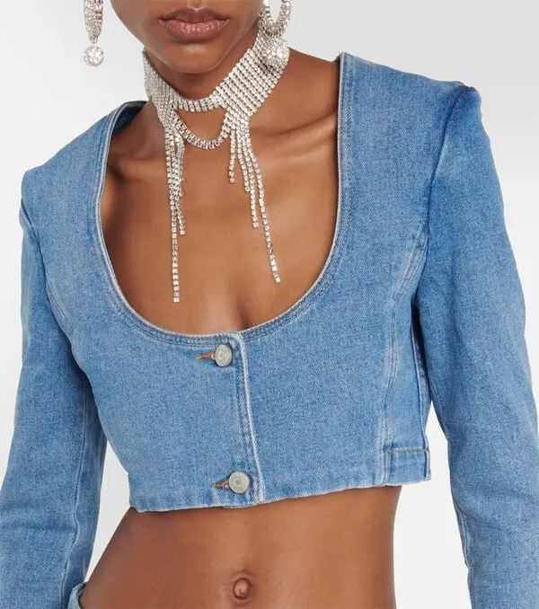 Magda Butrym Cropped Denim Top