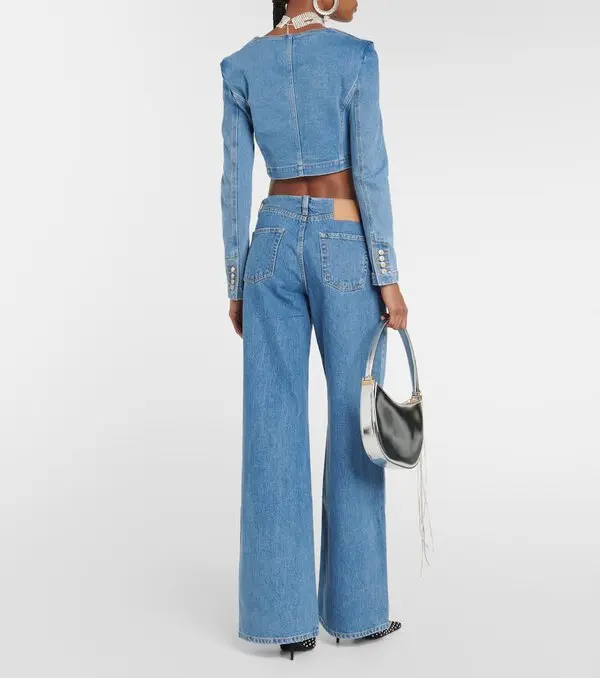 Magda Butrym Cropped Denim Top