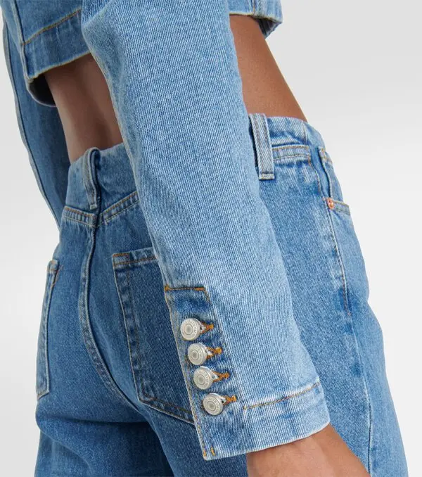 Magda Butrym Cropped Denim Top