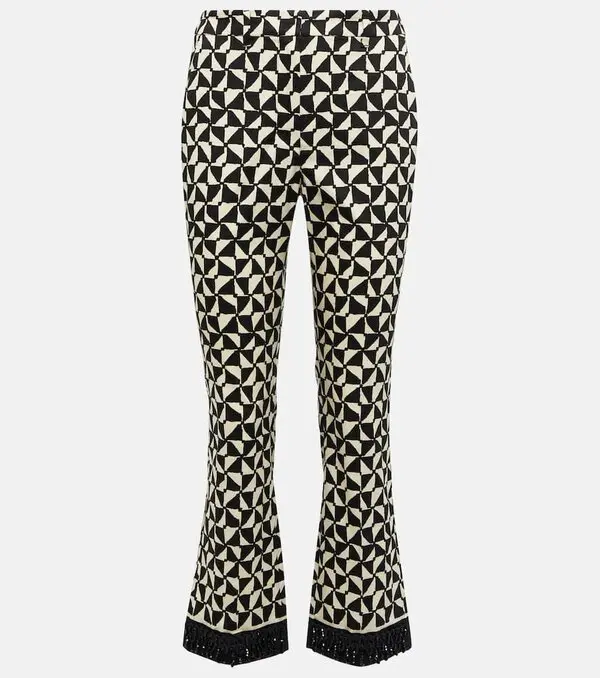 Max Mara Nereo Printed Cropped Pants