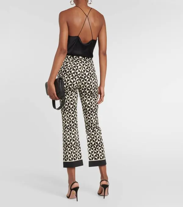 Max Mara Nereo Printed Cropped Pants