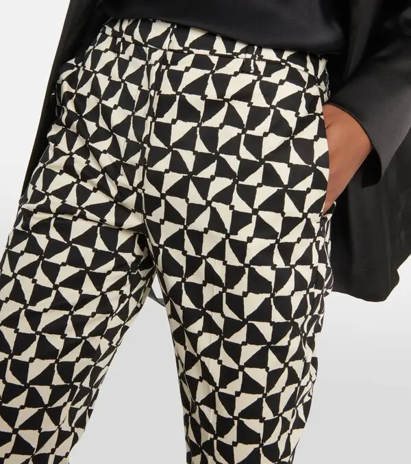 Max Mara Nereo Printed Cropped Pants