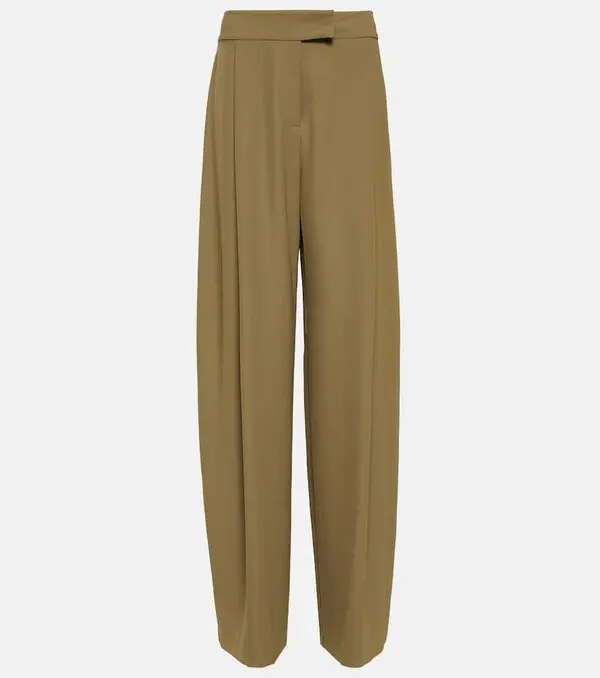 THE SEI Pleated Wide-leg Trousers - Brown
