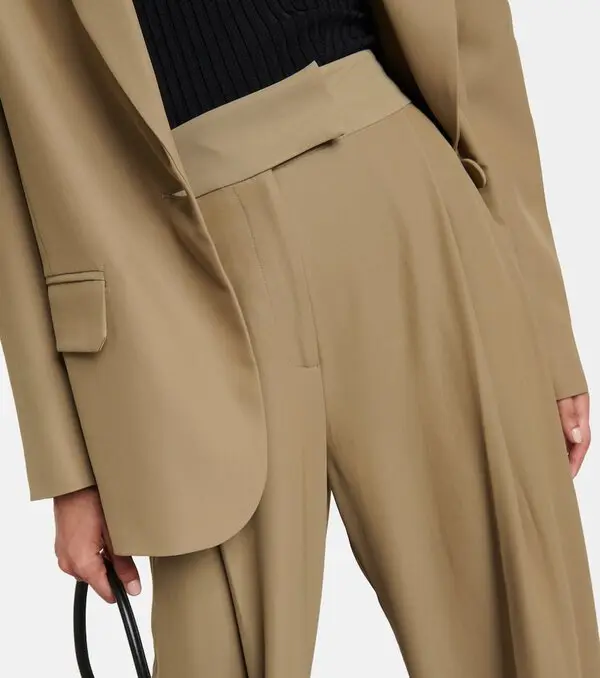 THE SEI Pleated Wide-leg Trousers - Brown