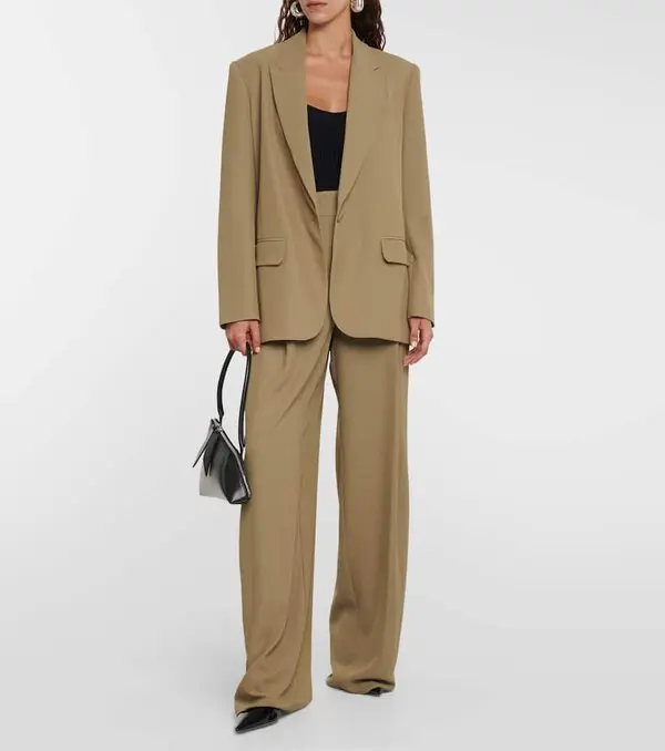 THE SEI Pleated Wide-leg Trousers - Brown