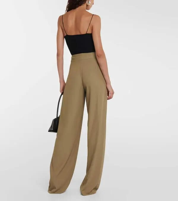 THE SEI Pleated Wide-leg Trousers - Brown