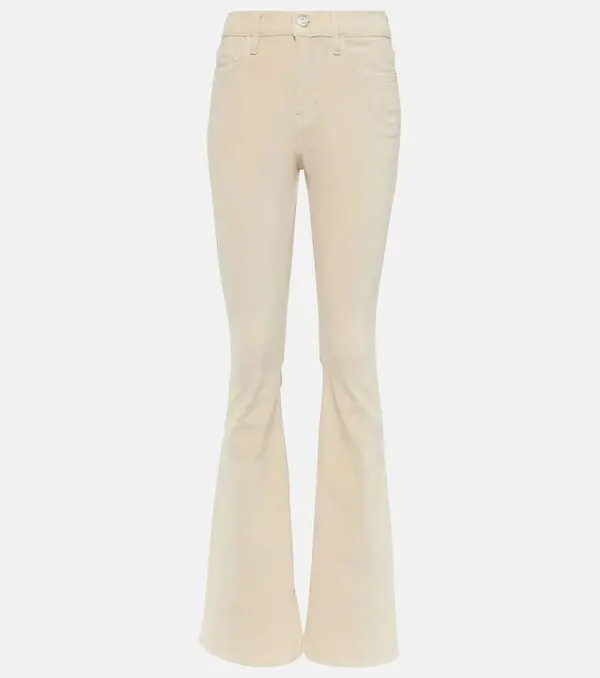 FRAME Le High Flare Velveteen Jeans