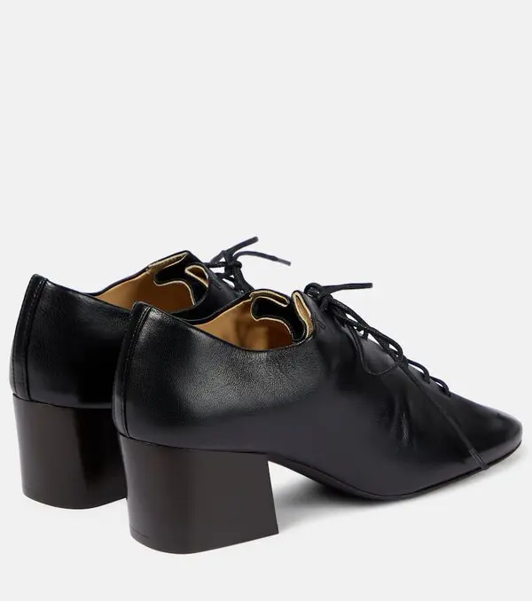 LEMAIRE Souris Derby Leather Pumps - Black