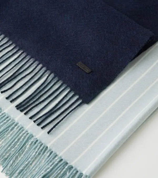 Loro Piana Pinstriped Cashmere Throw