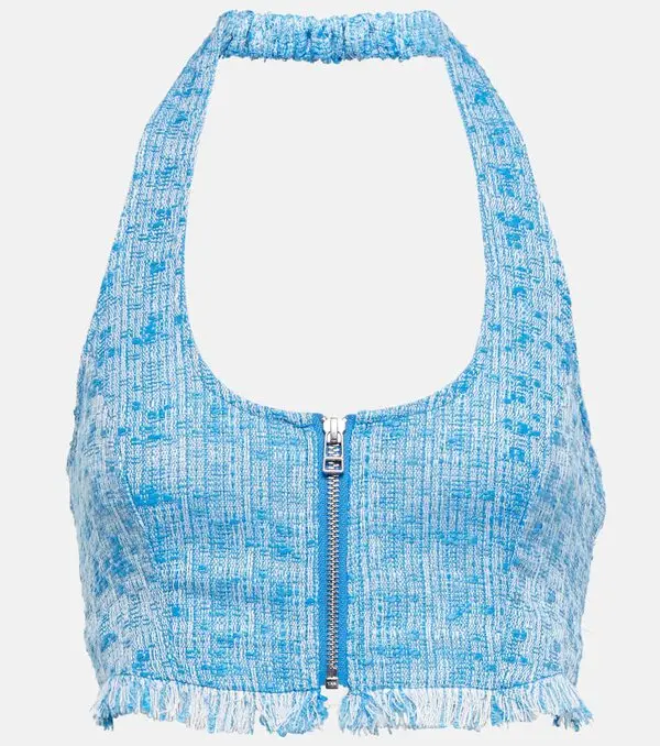 Staud Becca Tweed Crop Top
