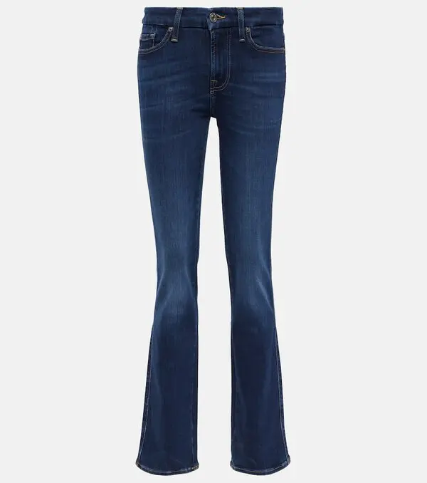 7 For All Mankind Kimmie Mid-rise Straight Jeans