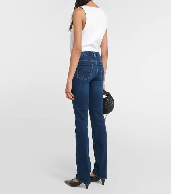 7 For All Mankind Kimmie Mid-rise Straight Jeans