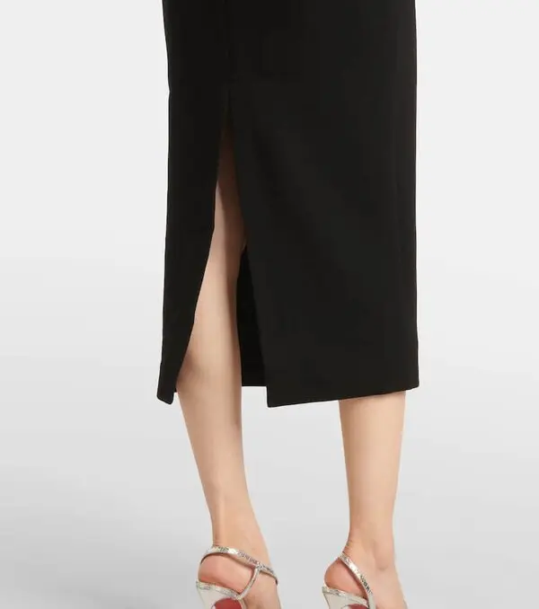 Roland Mouret Wool Crepe Midi Dress