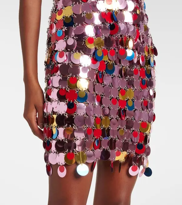 Rabanne Sequined Mini Skirt