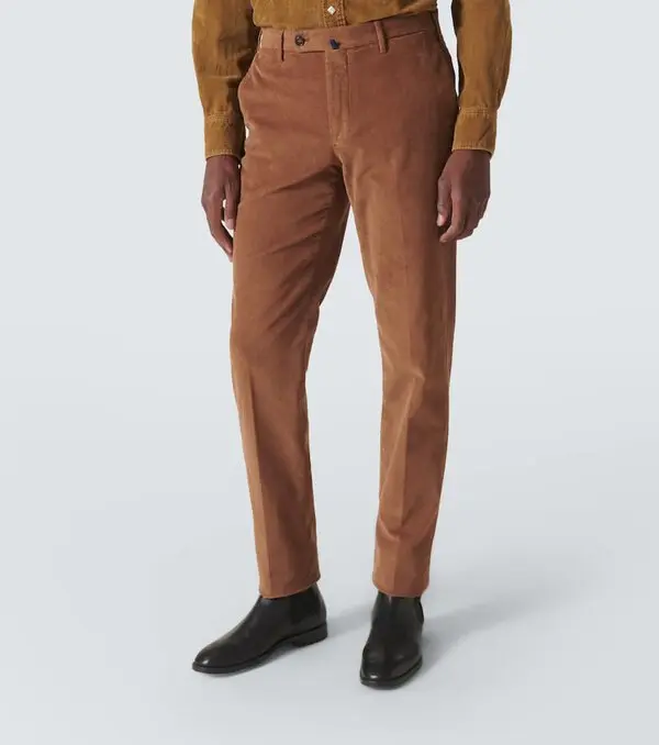 SLOWEAR Incotex Cotton Corduroy Straight Trousers