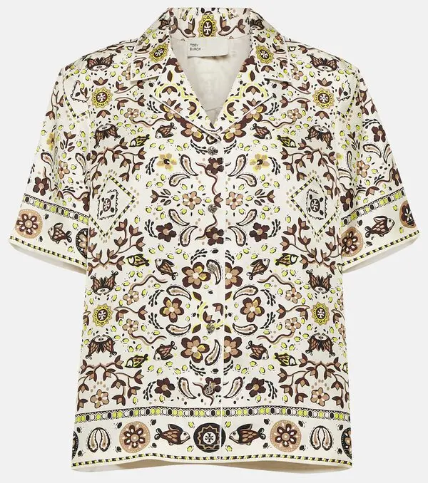 Tory Burch Printed Silk Shirt