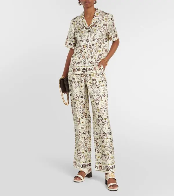 Tory Burch Printed Silk Shirt
