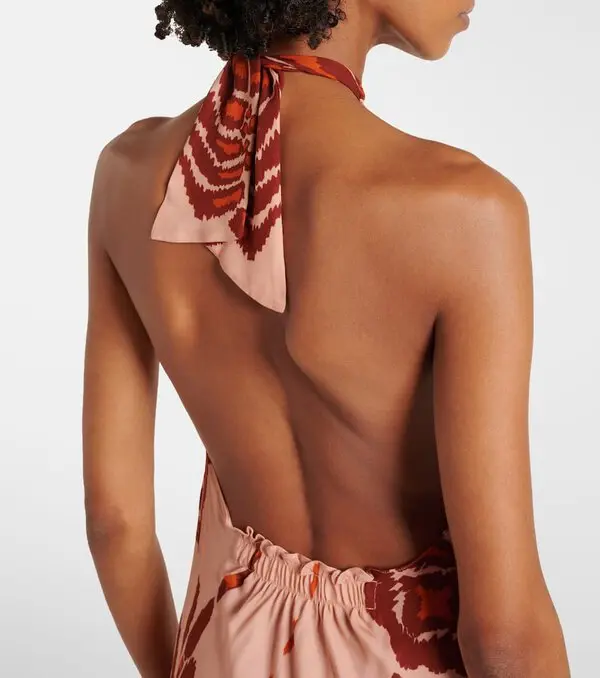Johanna Ortiz Printed Silk Gown