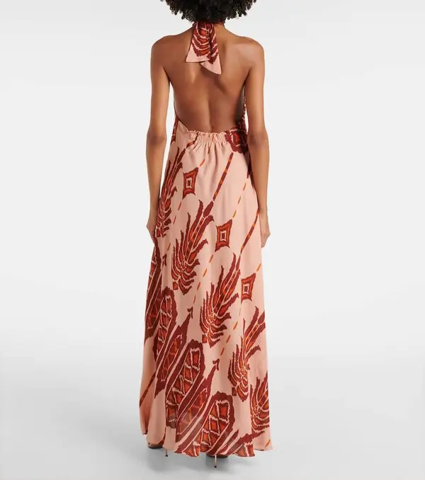 Johanna Ortiz Printed Silk Gown