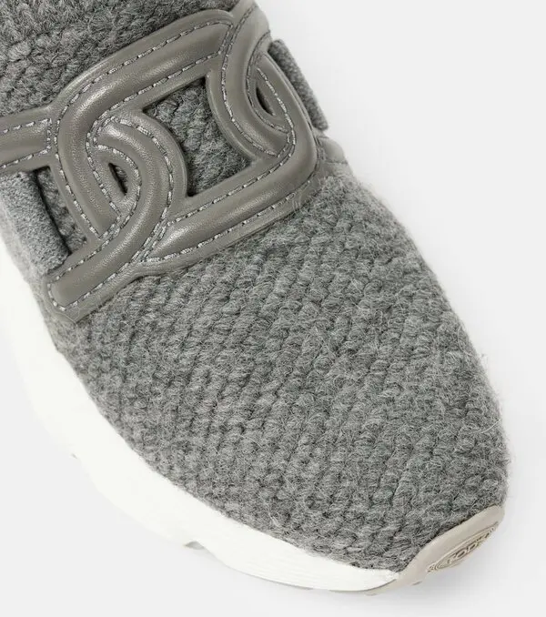TOD'S Kate Knitted Sneakers - Grey