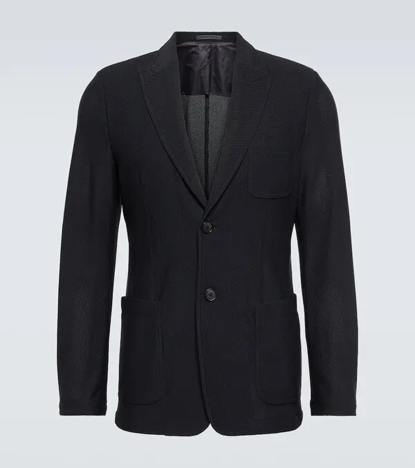 Giorgio Armani Icon Single-breasted Blazer - Black
